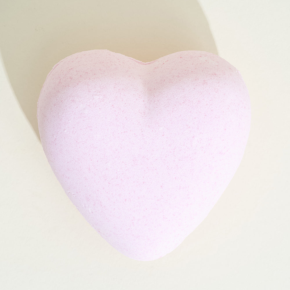 Cœur effervescent pour le bain