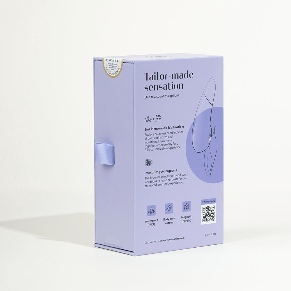 Womanizer Enhance : Plaisir 2 en 1 ondes d’air pulsé et vibrations